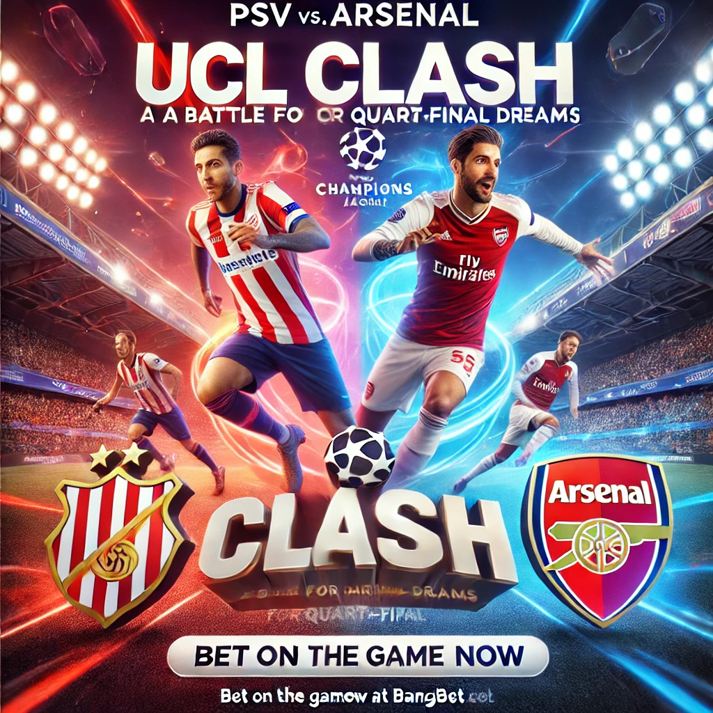 PSV vs. Arsenal UCL Clash: A Battle for Quarter-Final Dreams | Bangbet ...