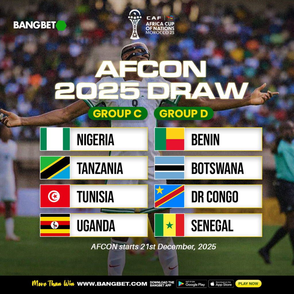 AFCON 2025 Begins on 21st December: Nigeria Tops Group C | BangBet ...
