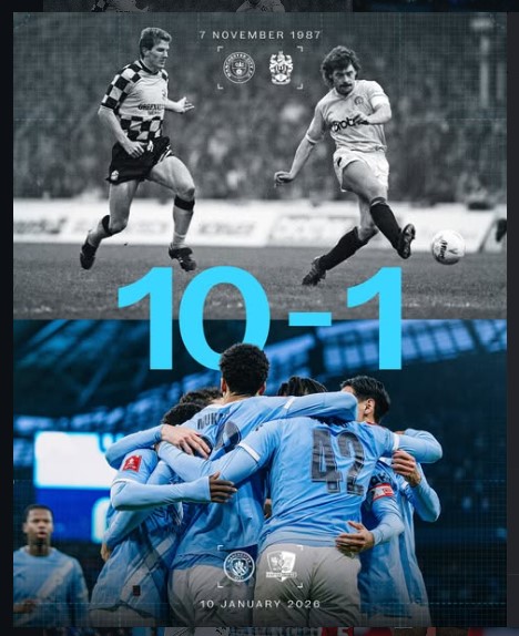 Manchester City Crush Exeter 10-1 in Record FA Cup Rout | BangBet ...