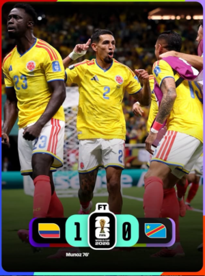 Colombia vs DR Congo Result: Muñoz Fires Los Cafeteros Into Knockouts ...